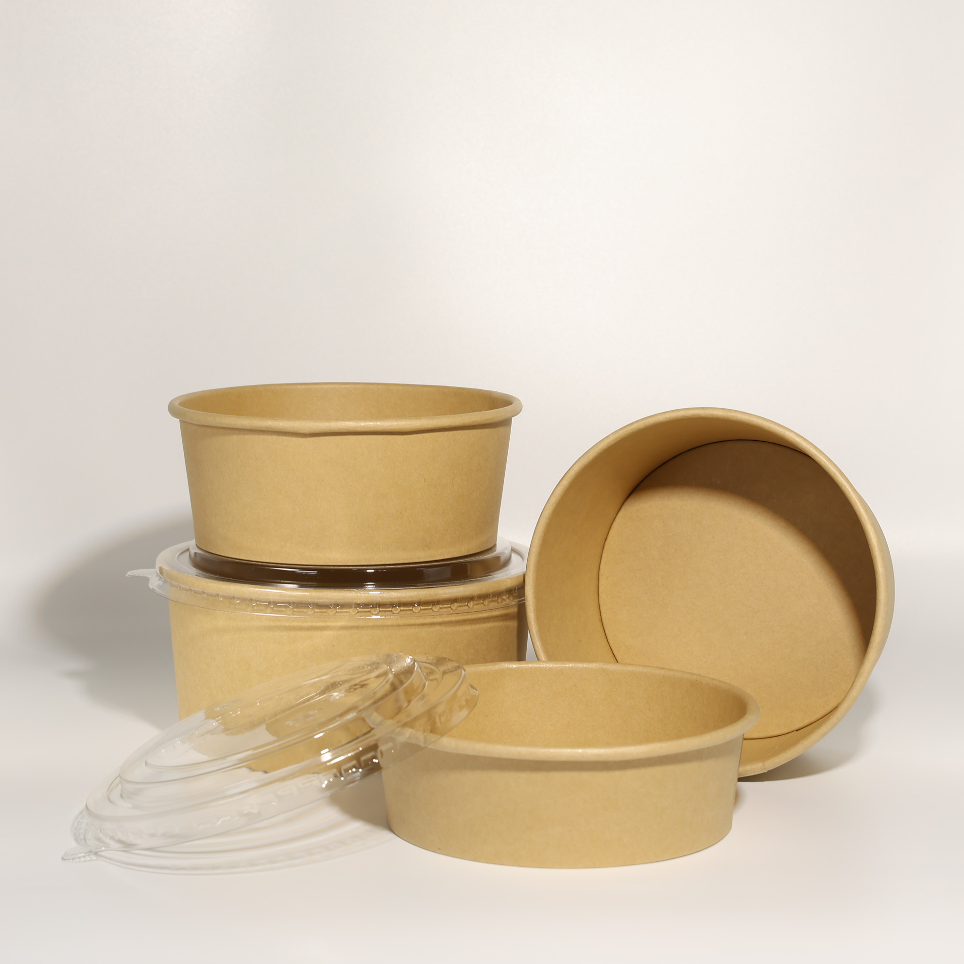 1000ml Cardboard Paper Packaging Box Takeaway Containers CMYK / Pantone ...